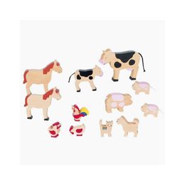 goki Tier-Beschäftigungsspielzeug Bauernhoftier-Set