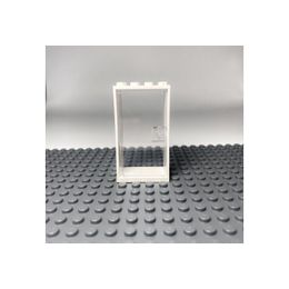 Lego® Spielbausteine Lego® Tür 1x4x6 braune Tür + weißer Rahmen