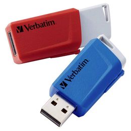 Verbatim USB-Stick Store 'n' Click 2x 32GB USB 3 USB-Stick (versenkbarer USB-Anschluss)