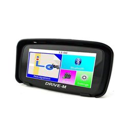 GABITECH 5 Zoll GPS Navigationsgerät Navi Drive-M Für Motorrad und PKW Motorrad-Navigationsgerät (Zentraleuropa (19 Länder)