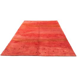 Wollteppich Gabbeh - Indus - 240 x 170 cm - hellrot, morgenland, rechteckig, Höhe: 18 mm, Wohnzimmer, Handgeknüpft, Einzelstück mit Zertifikat, rot