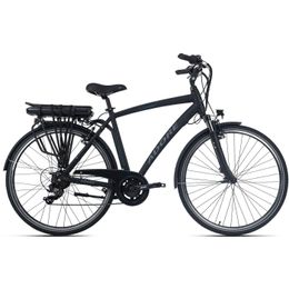 Adore E-Bike Versailles, 7 Gang Shimano Tourney Schaltwerk, Kettenschaltung, Heckmotor, 374,4 Wh Akku, schwarz