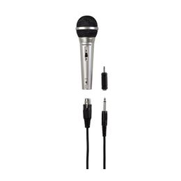 Thomson Mikrofon M151 Dynamisches Mikrofon mit XLR-Stecker, Karaoke, silberfarben