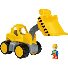BIG Spielzeug-Radlader Power-Worker Radlader + Figur, Made in Germany, gelb
