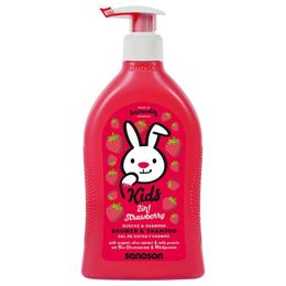 sanosan Haarshampoo 400 ml 2in1 Duschgel & Haar Shampoo Erdbeere für Kinder & Baby
