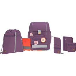 Lässig LÄSSIG Schulranzen Unique, Boxy, Purple (Set, 7-tlg), PETA-approved vegan; aus recyceltem Material, lila