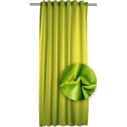 Vorhang Castello, Apelt, Multifunktionsband (1 St), blickdicht, Thermo Vorhang, Uni Samt, grün