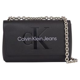 Calvin Klein Jeans Umhängetasche SCULPTED EW FLAP CONV25 MONO, mit großflächigem Markenlogo vorne, schwarz