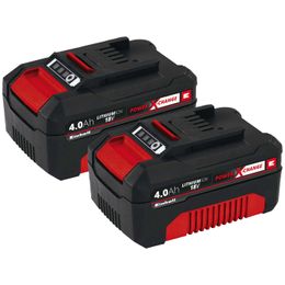 Einhell PXC-Twinpack Akku (18,0 V, 2 St), Power X-Change, 2-tlg., 18 V, 4 Ah, rot|schwarz