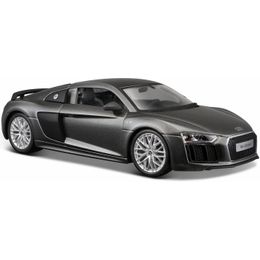 Maisto® Sammlerauto Audi R8 V10 Plus, 1:24, grau, Maßstab 1:24, aus Metallspritzguss, grau