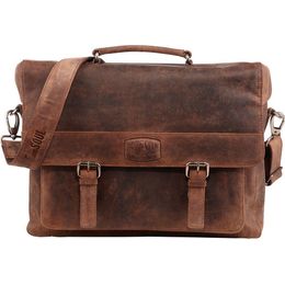 fixbag Businesstasche braun, mit Kompaktschiene zur Gepäckträgerbefestigung und Laptopfach, braun