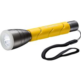 Varta Taschenlampe Outdoor Sports F20 Taschenlampe inkl. 2x LONGLIFE Power AA Batterien, gelb|silberfarben