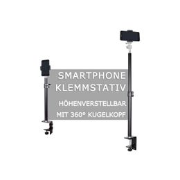 TronicXL Tisch Stativ Klemmstativ für Smartphone iPhone Samsung Xiaomi Ständer Smartphone-Halterung