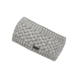 Chillouts Stirnband Felicitas Headband Metall-Label, grau