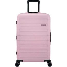 American Tourister® Hartschalen-Trolley Novastream, 67 cm, 4 Rollen, Reisekoffer Großer Koffer TSA-Zahlenschloss mit Volumenerweiterung, rosa