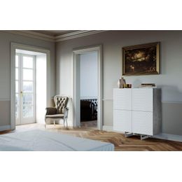 DIVENTA Highboard ITACA, Breite 110 cm, weiß