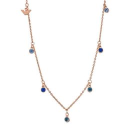 Emporio Armani Collier EGS3014221, mit Glasstein, blau|goldfarben