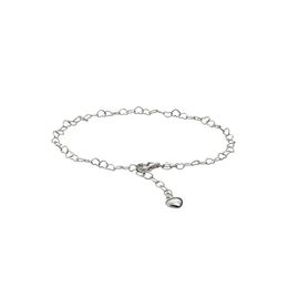 Firetti Fußkette Schmuck Geschenk Silber 925 Herzen, silberfarben