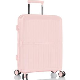 Heys Hartschalen-Trolley AirLite, 53 cm, 4 Rollen, Hartschalen-Koffer Handgepäck-Koffer TSA Schloss Volumenerweiterung, rosa