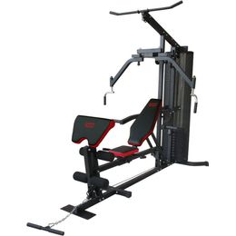 Motive Fitness by U.N.O. Kraftstation Multi-Gym Competition, 10 Gewichtsblöcke, rot|schwarz
