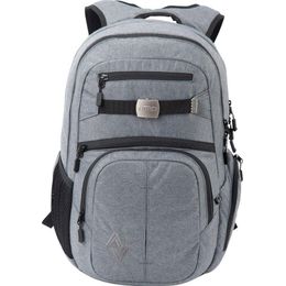 Nitro Schulrucksack Hero, Alltagsrucksack, Großer Freizeitrucksack, Schule, Arbeit und Reise, grau