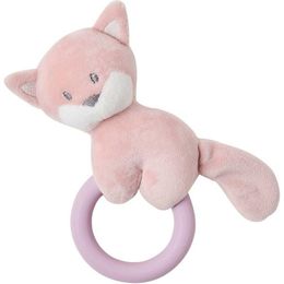 Nattou Greifling Alice&Pomme, Rassel mit Silikonring, Fuchs Alice, rosa