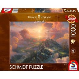 Schmidt Spiele Puzzle Spirit, Das Kreuz, 1000 Puzzleteile, Thomas Kinkade; Made in Europe, bunt