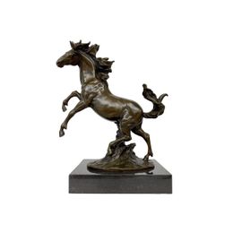 aubaho Skulptur Bronzeskulptur Pferd im Antik-Stil Bronze Skulptur Statue Figur Büste