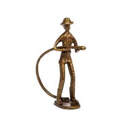 aubaho Skulptur Skulptur Feuerwehrmann Feuerwehr Antik-Stil Bronze Figur Moderne Kunst