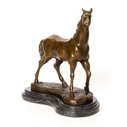 aubaho Skulptur Bronzeskulptur Pferd 6kg Bronze Statue 32cm Skulptur Figur Antik-Stil