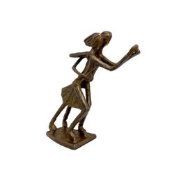 aubaho Skulptur Skulptur Paarlauf Schlittschuhe Eiskunstlauf Bronze Figur Moderne Poka