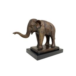 aubaho Skulptur Bronzeskulptur Elefant Afrika Figur Skulptur Bronzefigur 30cm Antik-St