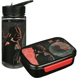 Scooli Lunchbox Star Wars, Kunststoff, (Set, 2-tlg), Brotzeitdose & Trinkflasche, schwarz