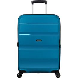 American Tourister® Hartschalen-Trolley Bon Air DLX, 66 cm, 4 Rollen, Reisegepäck Koffer mittel groß Volumenerweiterung TSA-Zahlenschloss, blau