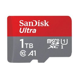 Sandisk microSDXC Ultra 1TB Speicherkarte (1000 GB, UHS-I Class 10, 150 MB/s Lesegeschwindigkeit), grau