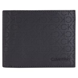 Calvin Klein Geldbörse CK ELEVATED BIFOLD 5CC W/COIN, mit schönem Allover Logo, schwarz