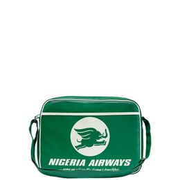 logoshirt Schultertasche Nigeria Airways, mit Nigeria Airways-Logo, grün|weiß