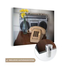 MuchoWow Acrylglasbild Altmodisches Telefon