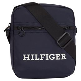 Tommy Hilfiger Mini Bag HILFIGER MINI REPORTER, mit Logoschriftzug vorne, blau