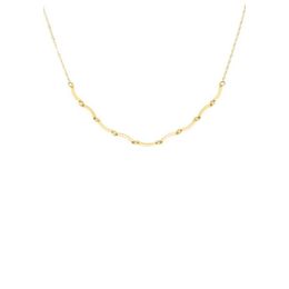 Firetti Collier Schmuck Geschenk Gold 375 Halsschmuck Halskette Goldkette Welle, gelb|goldfarben