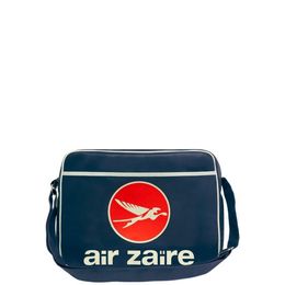 logoshirt Schultertasche Air Zaire, mit Air Zaire-Frontdruck, blau|weiß