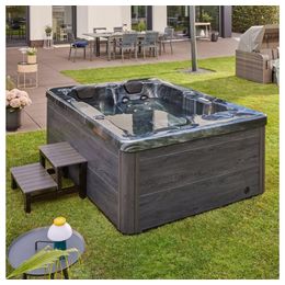 Home Deluxe Whirlpool Outdoor Whirlpool BLACK MARBLE