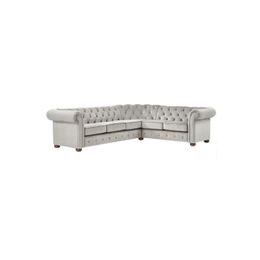 JVmoebel Ecksofa, Hellgrau Ecksofa Chesterfield Kreative Möbel Neu Wohnzimmer Modern