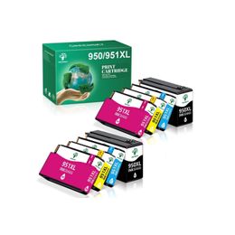 Greensky 8er Set ersetzt für HP 950 XL 951XL inklusive chip Tintenpatrone (Officejet Pro 8100 8110 8600 8610 8615 8616 8620 8625 8630 8640 8660 251dw 271dw 276dw Drucker)