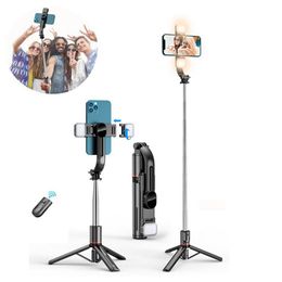 HYTIREBY Selfie-Stick mit 2 LED-Leuchten