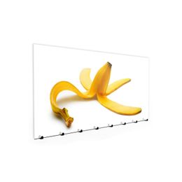 Primedeco Garderobenpaneel Magnetwand und Memoboard aus Glas Bananenschalen