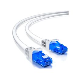 deleyCON deleyCON 0,5m CAT6 Patchkabel Netzwerkkabel Ethernet LAN DSL Kabel LAN-Kabel