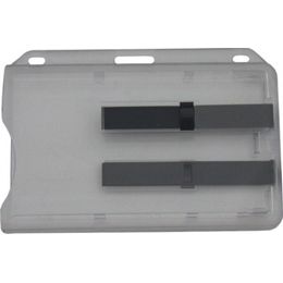 Kranholdt Schlüsselanhänger Kartenhalter aus Polykarbonat in Farbe: transparent (10-tlg)