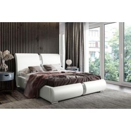 JVmoebel Polsterbett, Design Doppel Hotel Modern Bett Schlafzimmer 180x200cm Neu