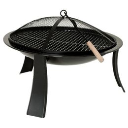 GartenHero Feuerschale Feuerschale 60 cm Metall Terrassenfeuer Feuerkorb Feuerstelle Grill